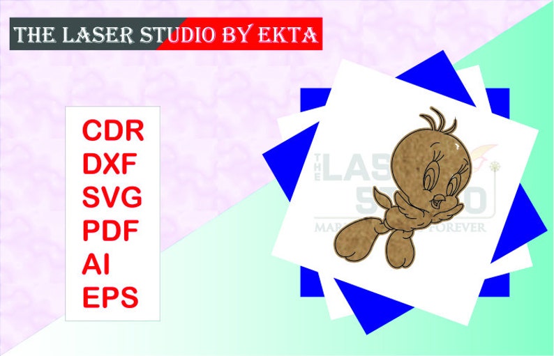 Tweety Bird Laser Cut File Cdr Ai Pdf Svg Dxf Eps Laser - Etsy