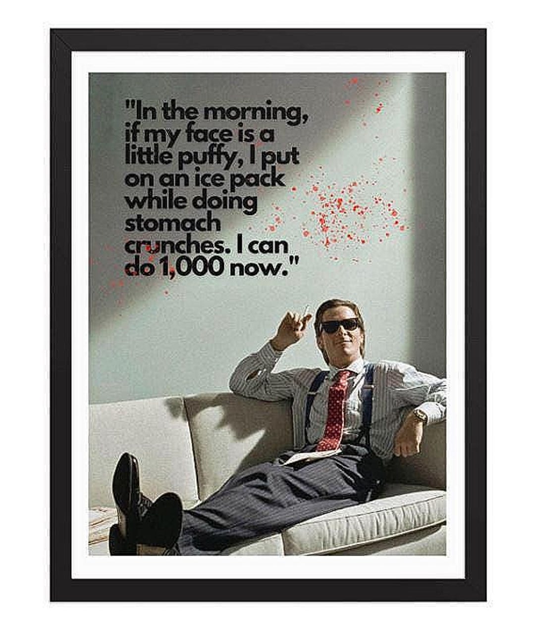 Patrick Bateman (american Psycho)- SIZE 18X24 (matte Paper Museum Grade ...