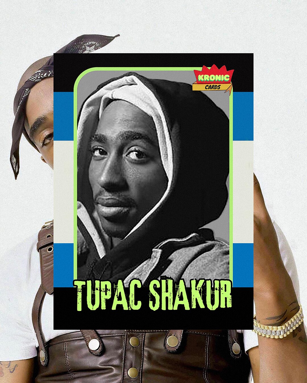 2PAC - Tupac Shakur - 90's Nostalgia Custom Hip-hop Trading Card ...