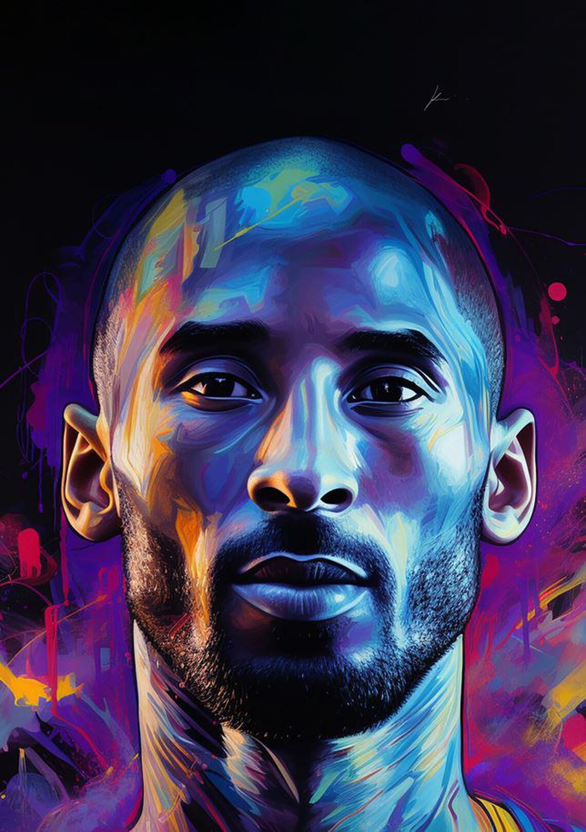 KB Black Mamba, Lakers NBA Custom/limited Ed. Poster Print 18x24, Ready ...