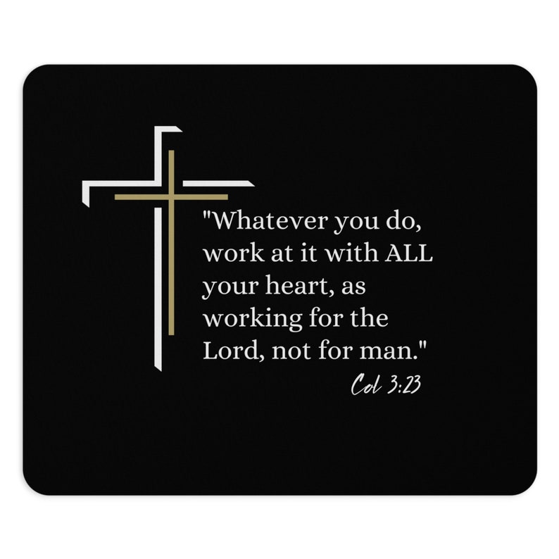 Christian Mouse Pad for Desk Bible Verse Mousepad Desk Mat for Work ...