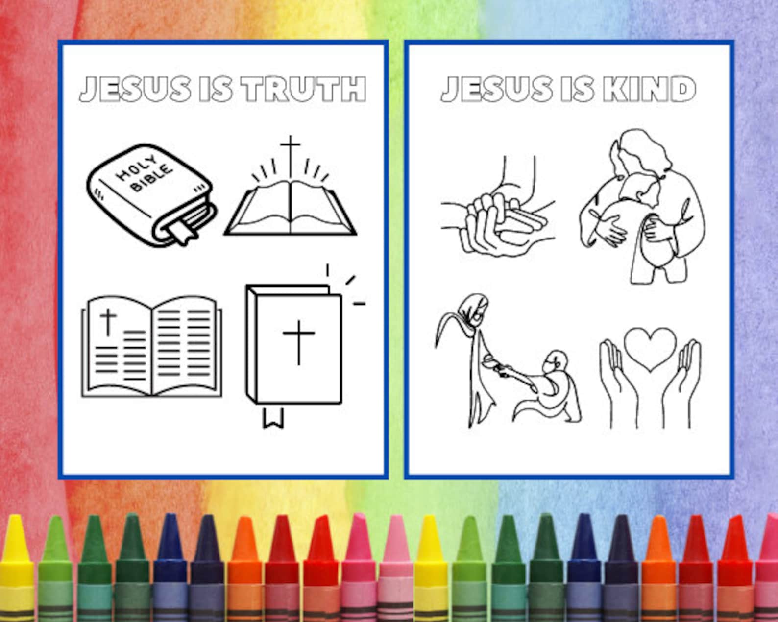 Christian Coloring Sheets for Kids Printable Bible Coloring Pages for ...