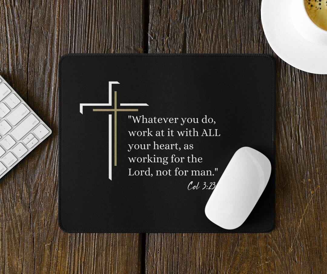 Christian Mouse Pad for Desk Bible Verse Mousepad Desk Mat for Work ...