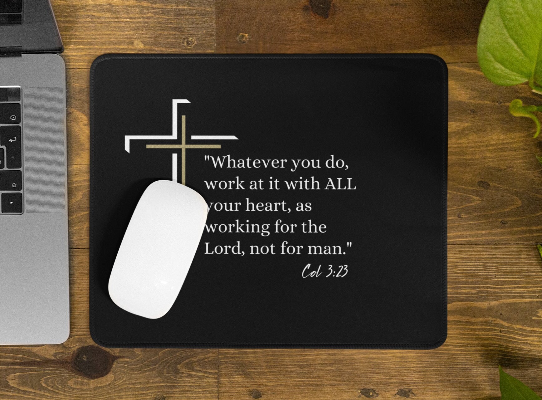 Christian Mouse Pad for Desk Bible Verse Mousepad Desk Mat for Work ...