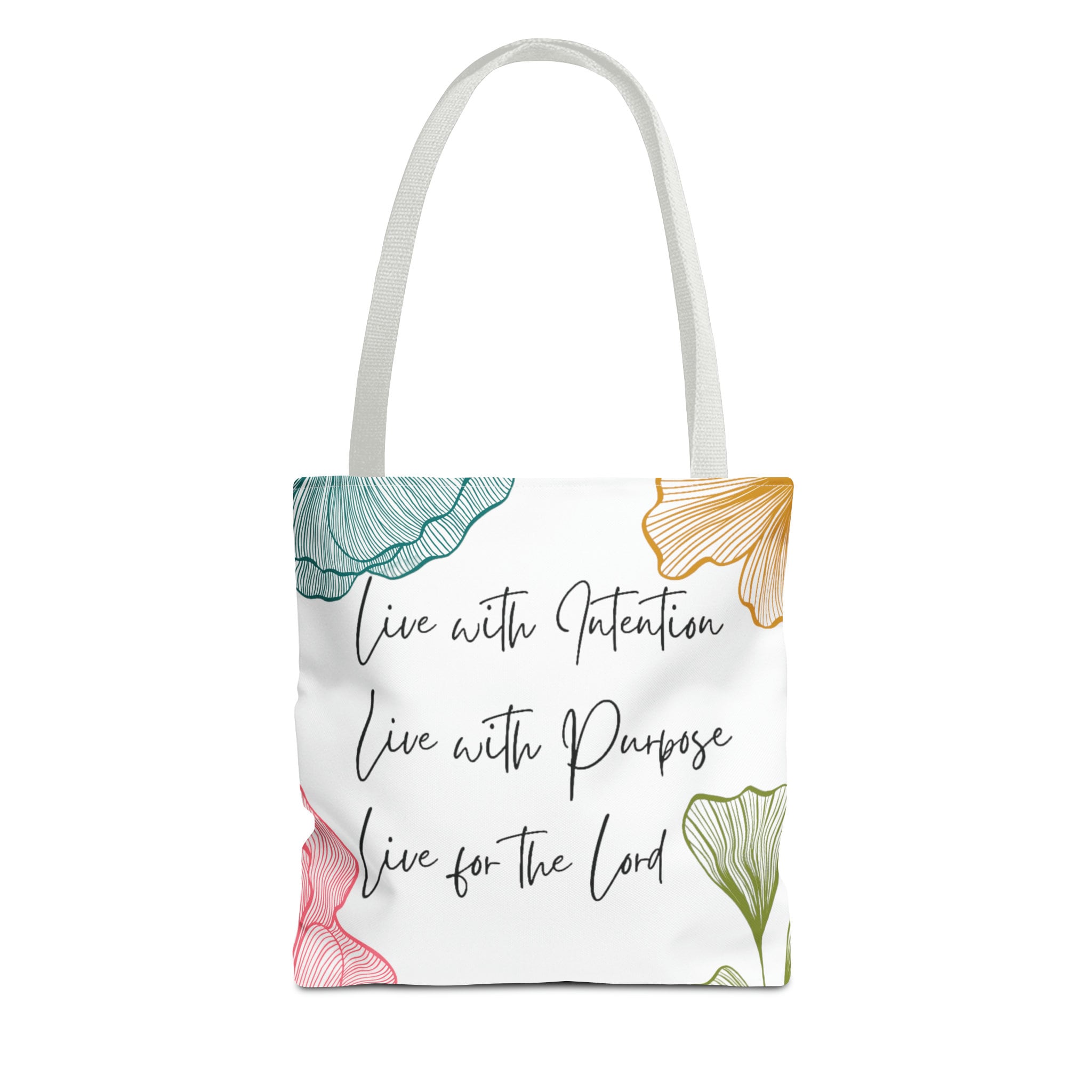 Christian Tote Bag Floral Tote Bag for Her Faith Tote Bag Gift Flower ...