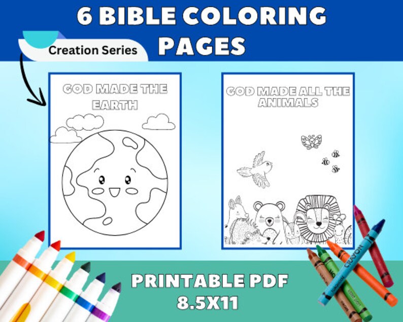 Children's Bible Coloring Pages for Kids Christian Printable Coloring ...