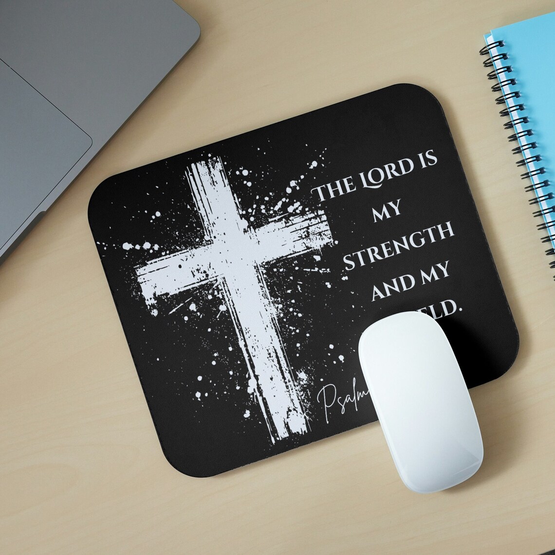 Mouse Pad for Desk Bible Verse Desk Mat for Work Christian Mousepad ...