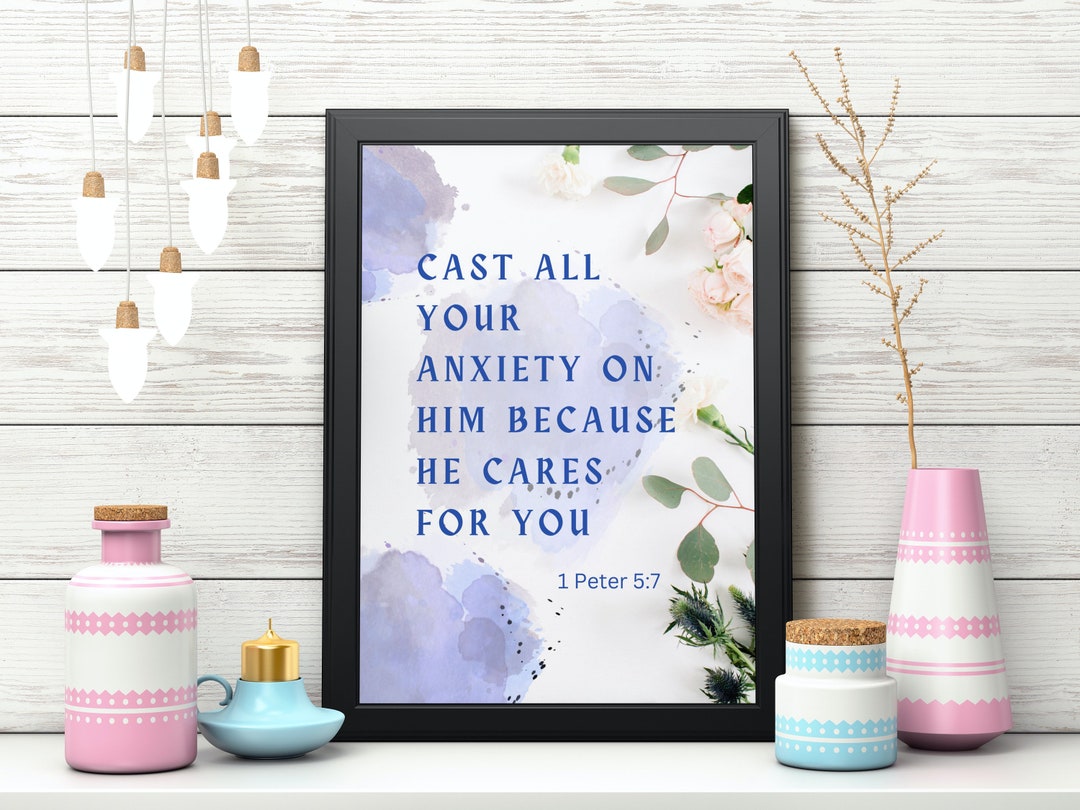 Christian Art Bible Verse Wall Art Framed Canvas Art Gift Bible Verse ...