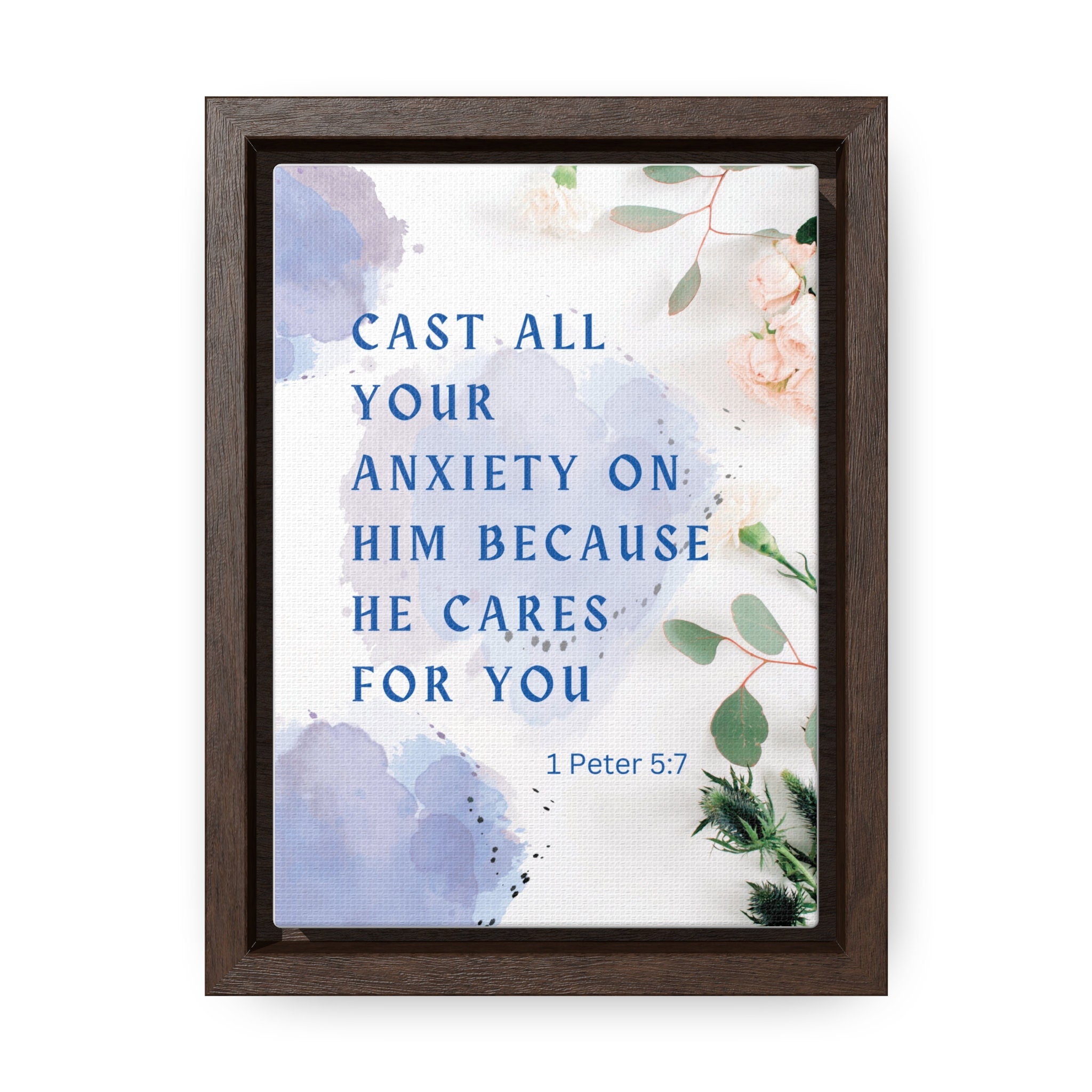 Christian Art Bible Verse Wall Art Framed Canvas Art Gift Bible Verse ...