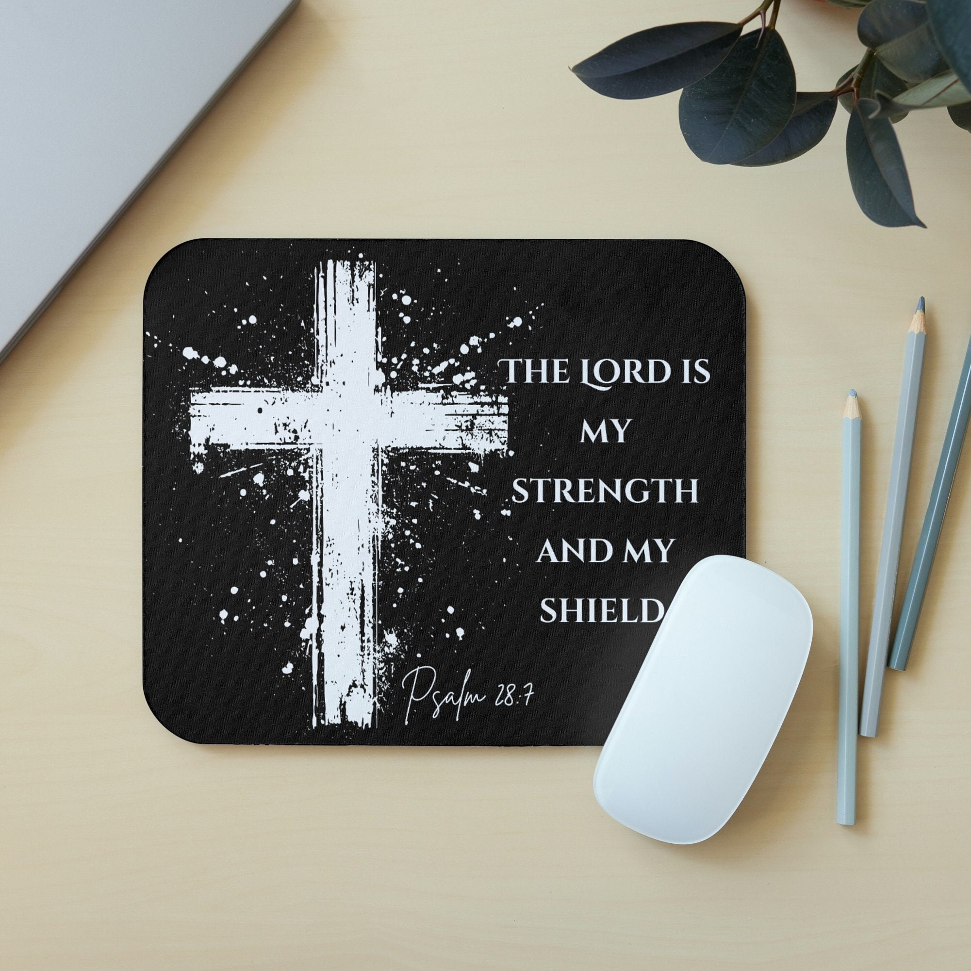 Mouse Pad for Desk Bible Verse Desk Mat for Work Christian Mousepad ...