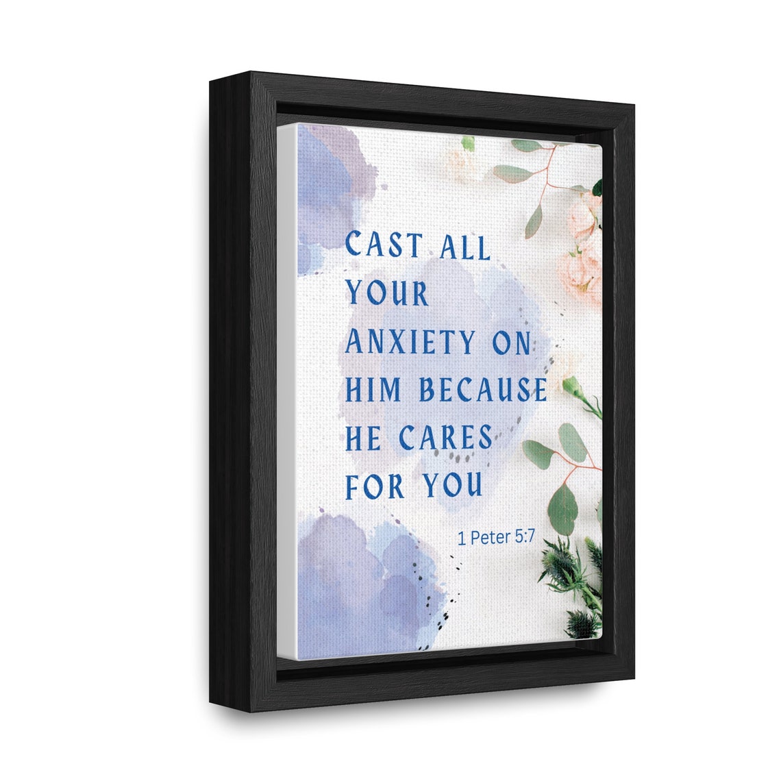 Christian Art Bible Verse Wall Art Framed Canvas Art Gift - Etsy