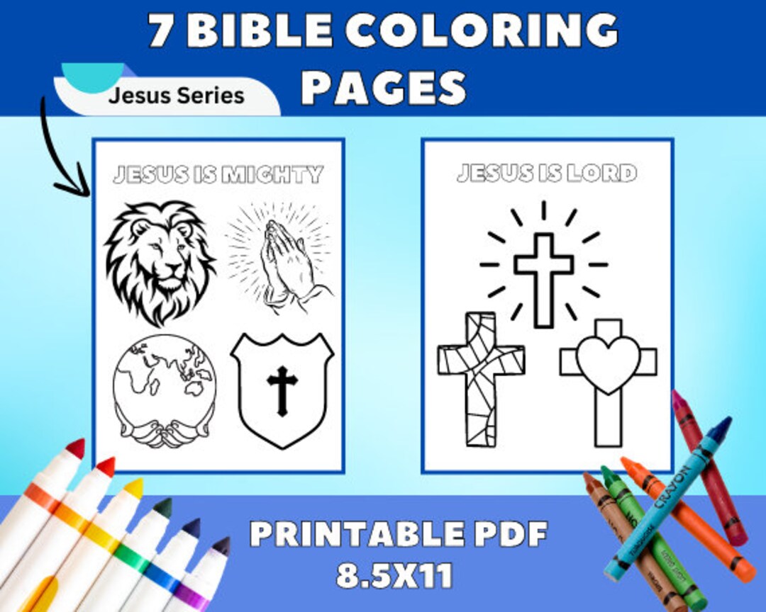 Christian Coloring Sheets for Kids Printable Bible Coloring Pages for ...