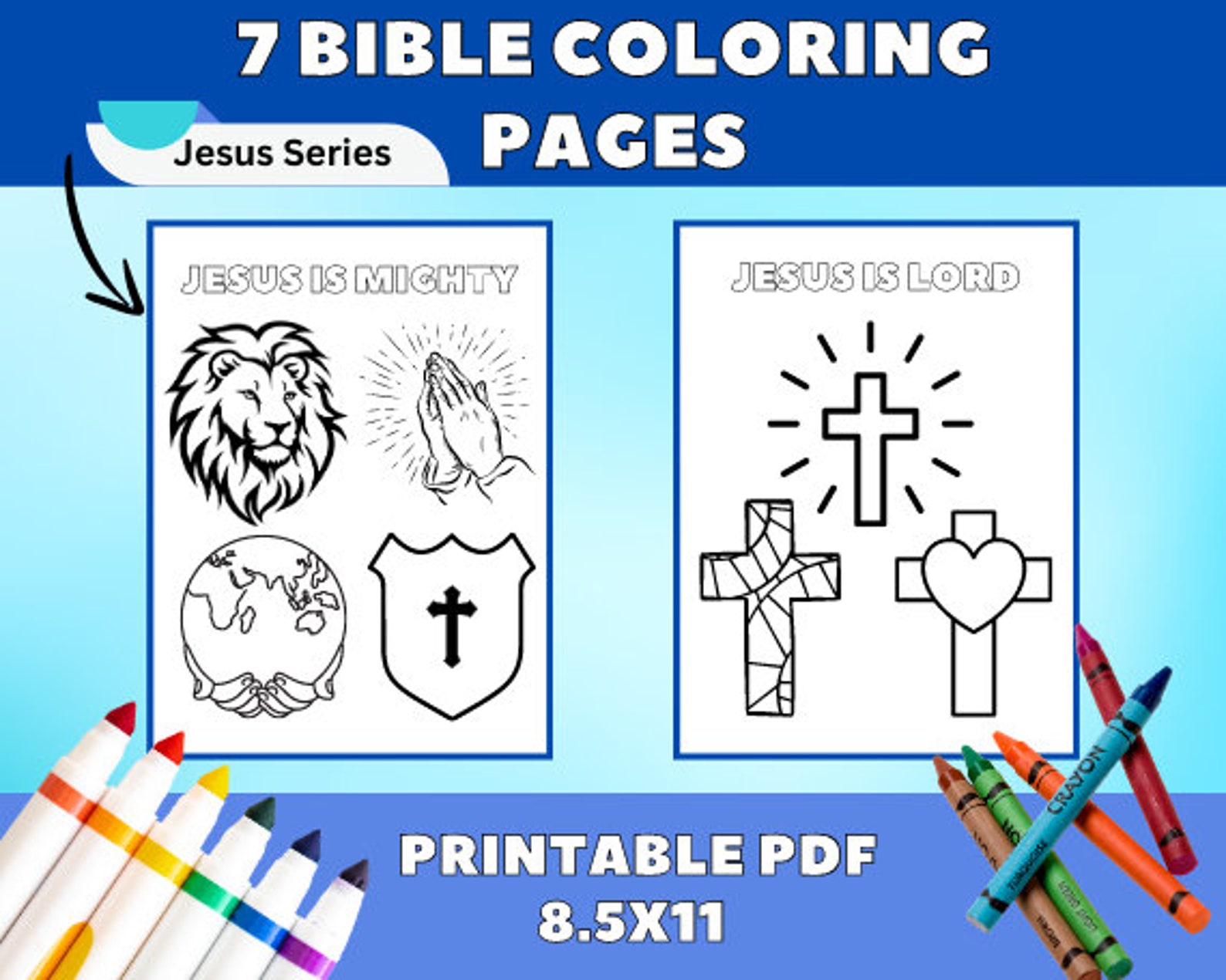 Christian Coloring Sheets for Kids Printable Bible Coloring Pages for ...