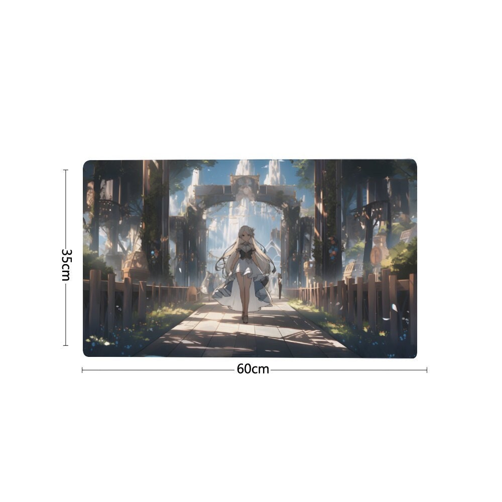 Forest Garden Princess MTG Playmat for TCG, OCG, Dnd Deskmat, Fantasy ...