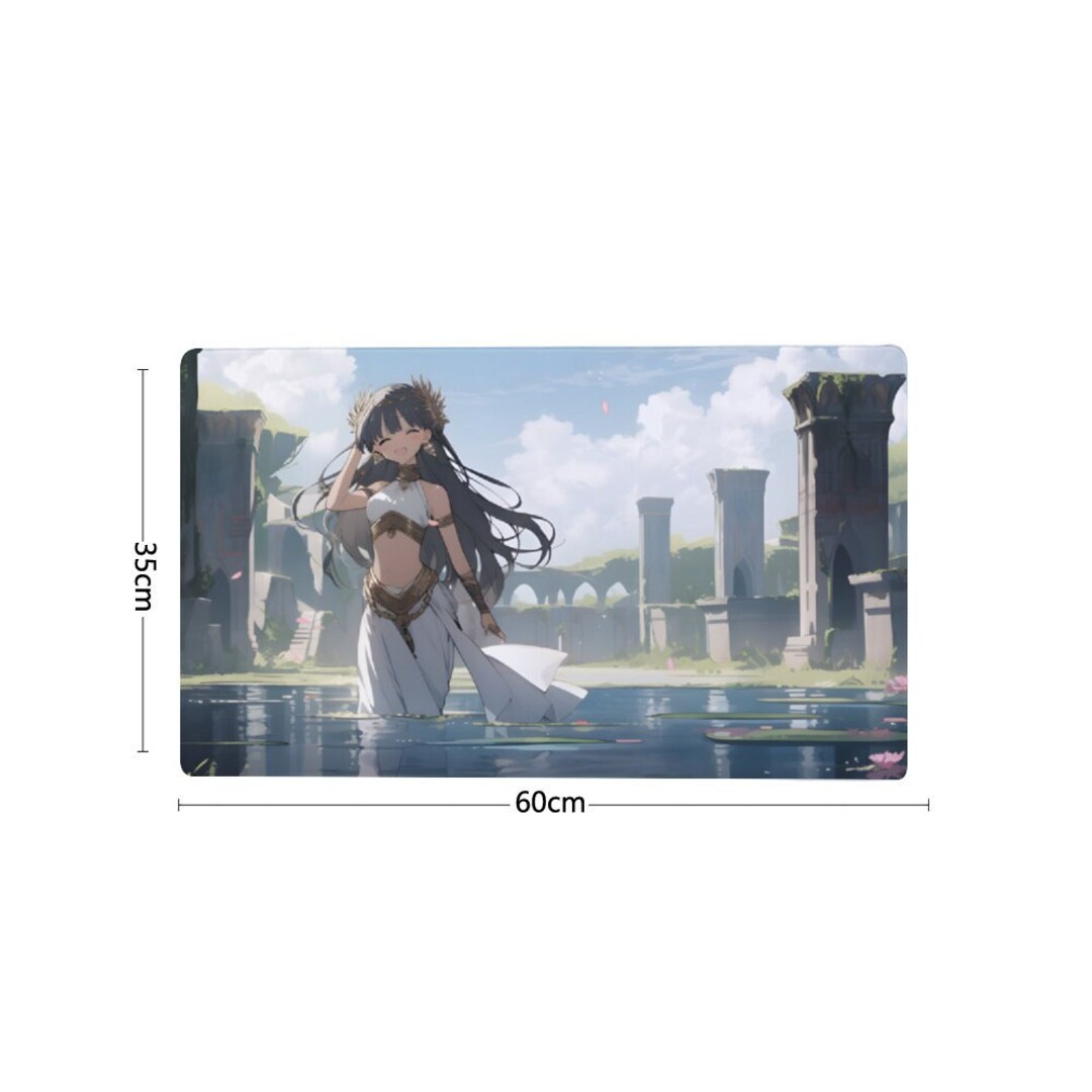 Anime Girl MTG Playmat for TCG, OCG, Dnd Deskmat, Fantasy Waifu Anime ...