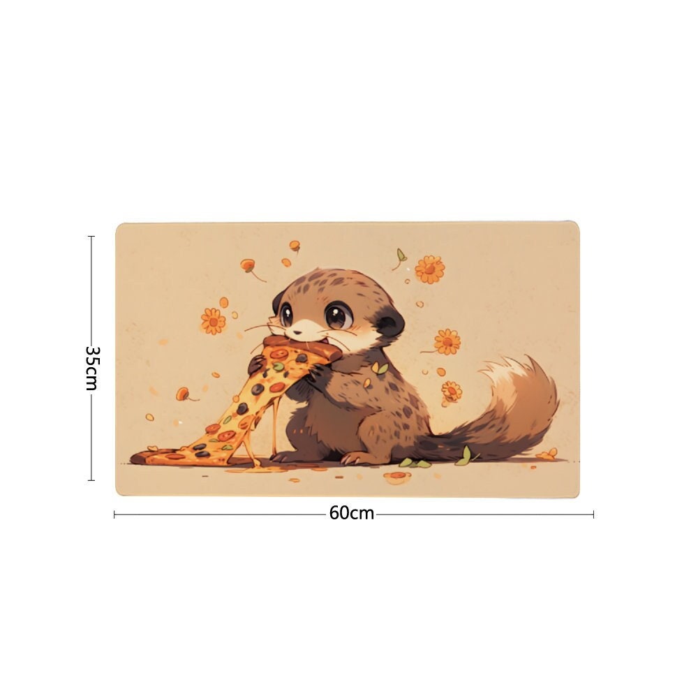 Meerkat MTG Playmat for TCG, OCG, Dnd Deskmat, Fantasy Cute Anime Mouse ...