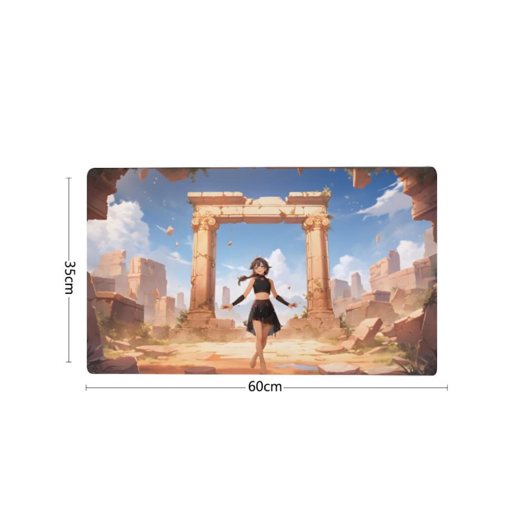 Anime Girl MTG Playmat for TCG, OCG, Dnd Deskmat, Fantasy Waifu Anime ...