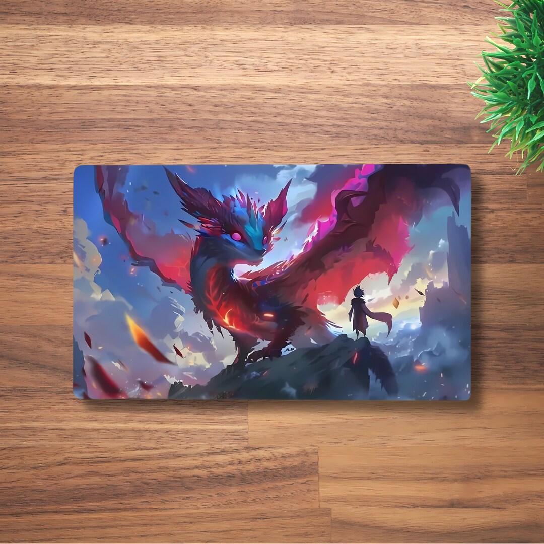 Skybound Encounter MTG Playmat for TCG, OCG, Dragon Dnd Deskmat ...