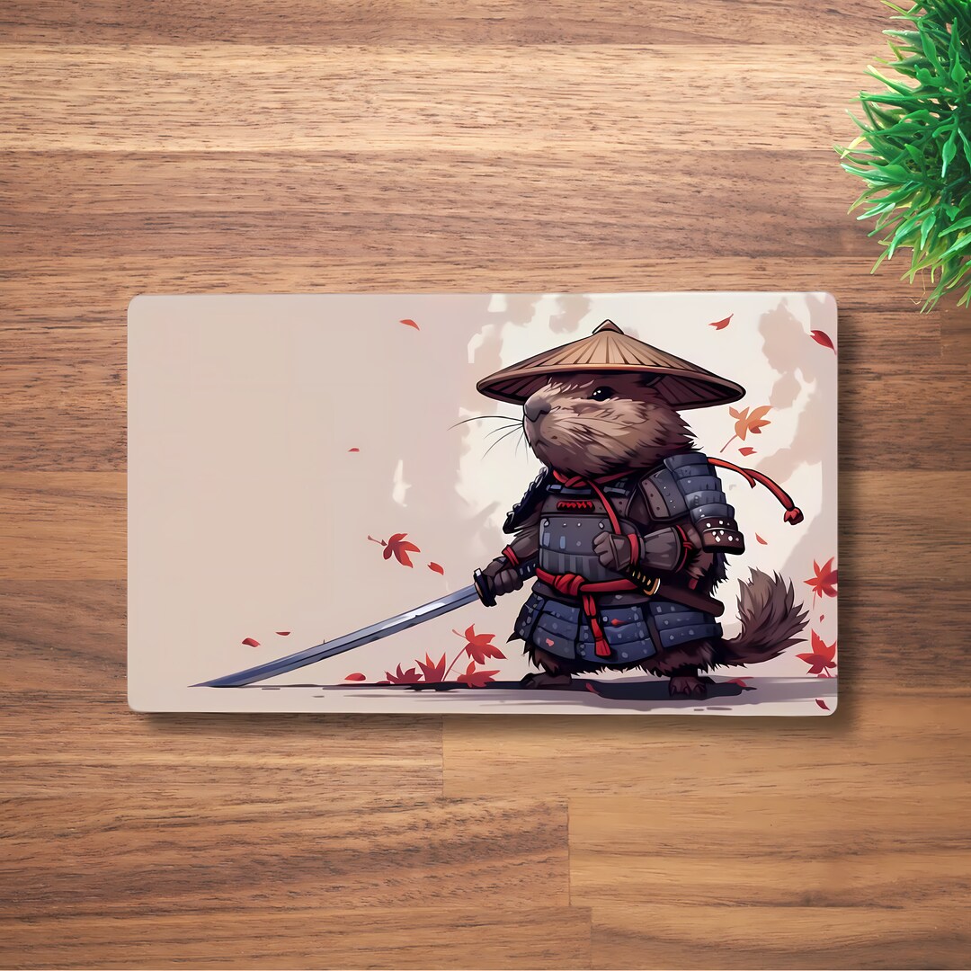 Capybara Samurai MTG Playmat for TCG, OCG, Dnd Deskmat, Beast Warrior ...