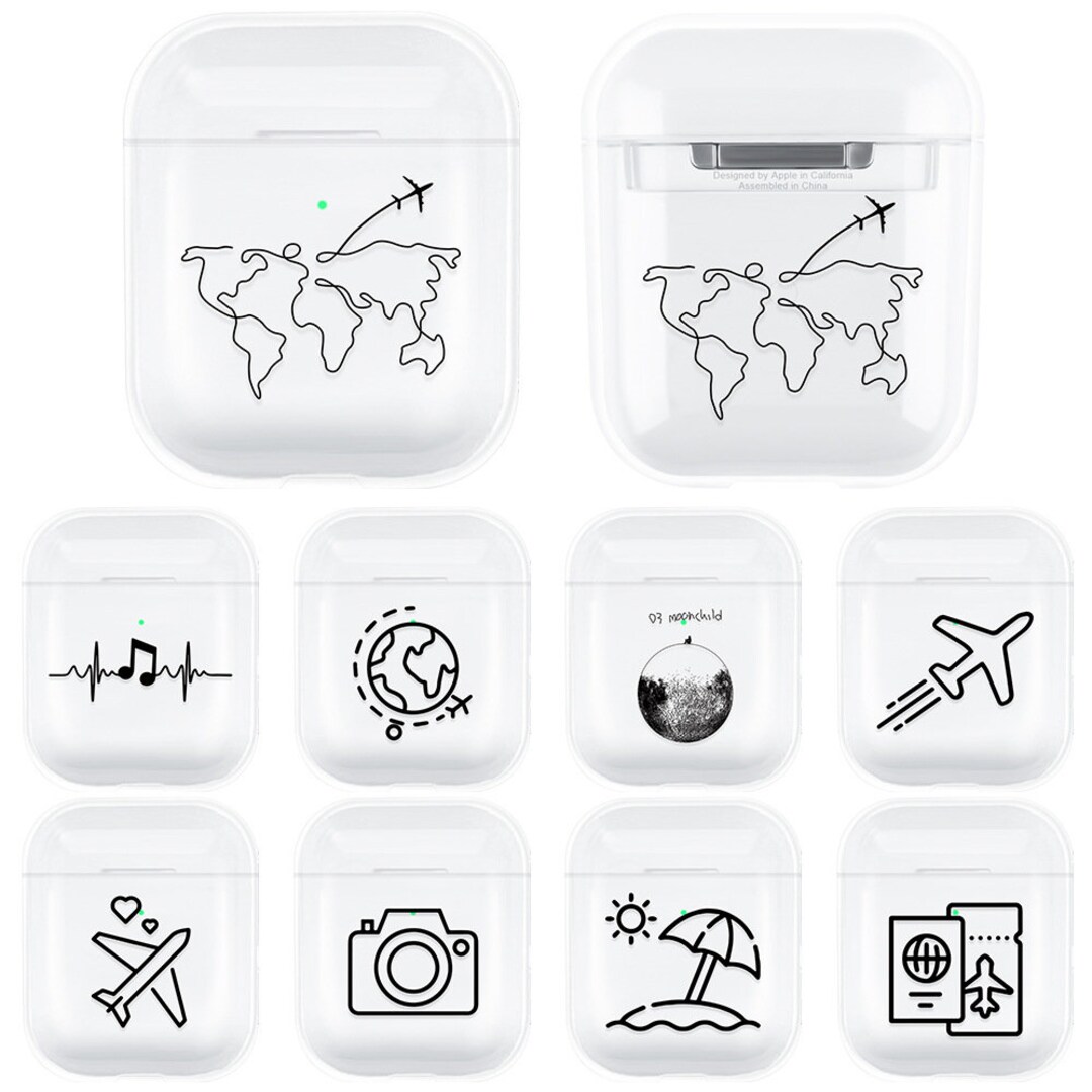 Apple Airpod Case Gen 1 2 Simple Travel Designs - Etsy