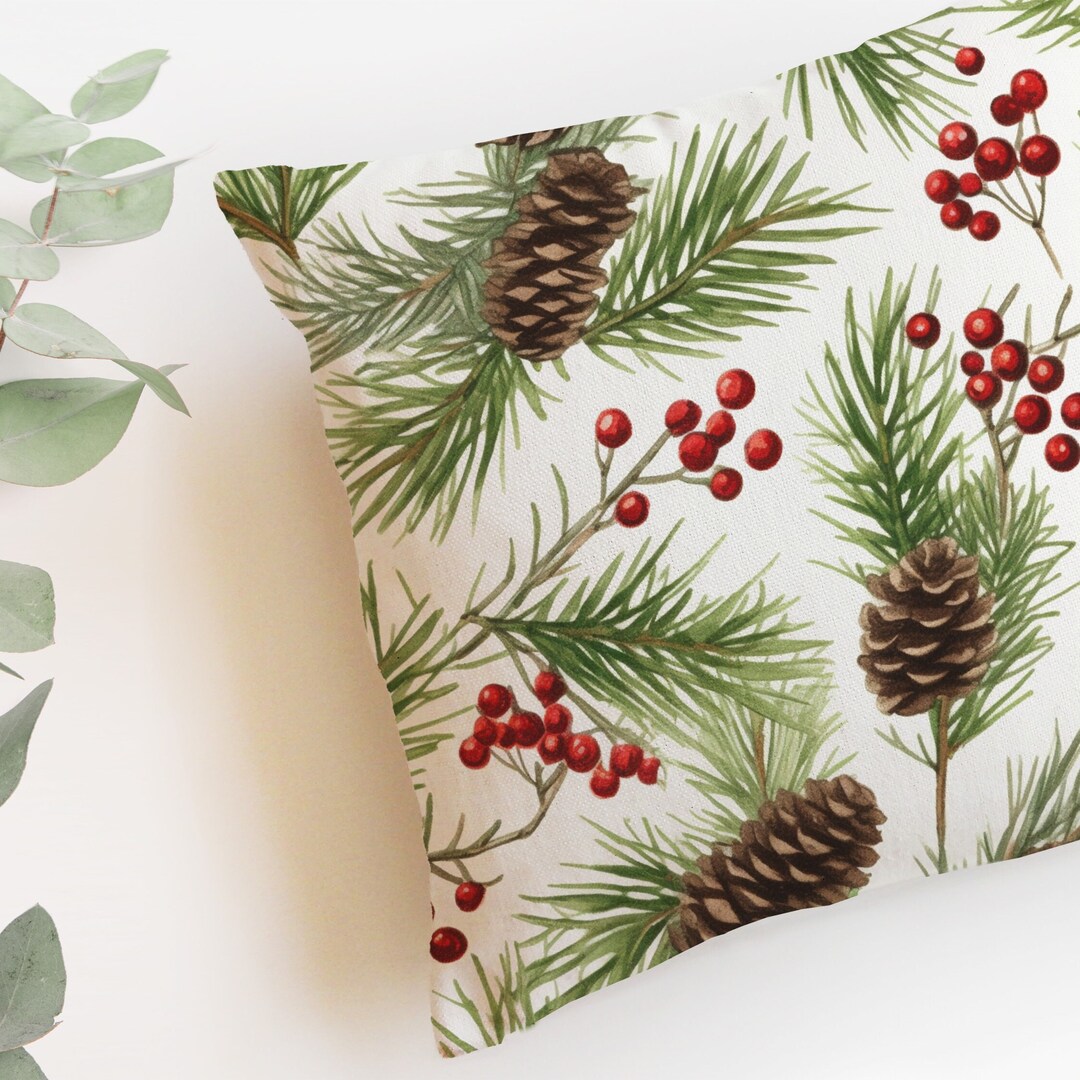 Christmas Pillow, Rustic Farmhouse Pillows, Christmas Decorations ...