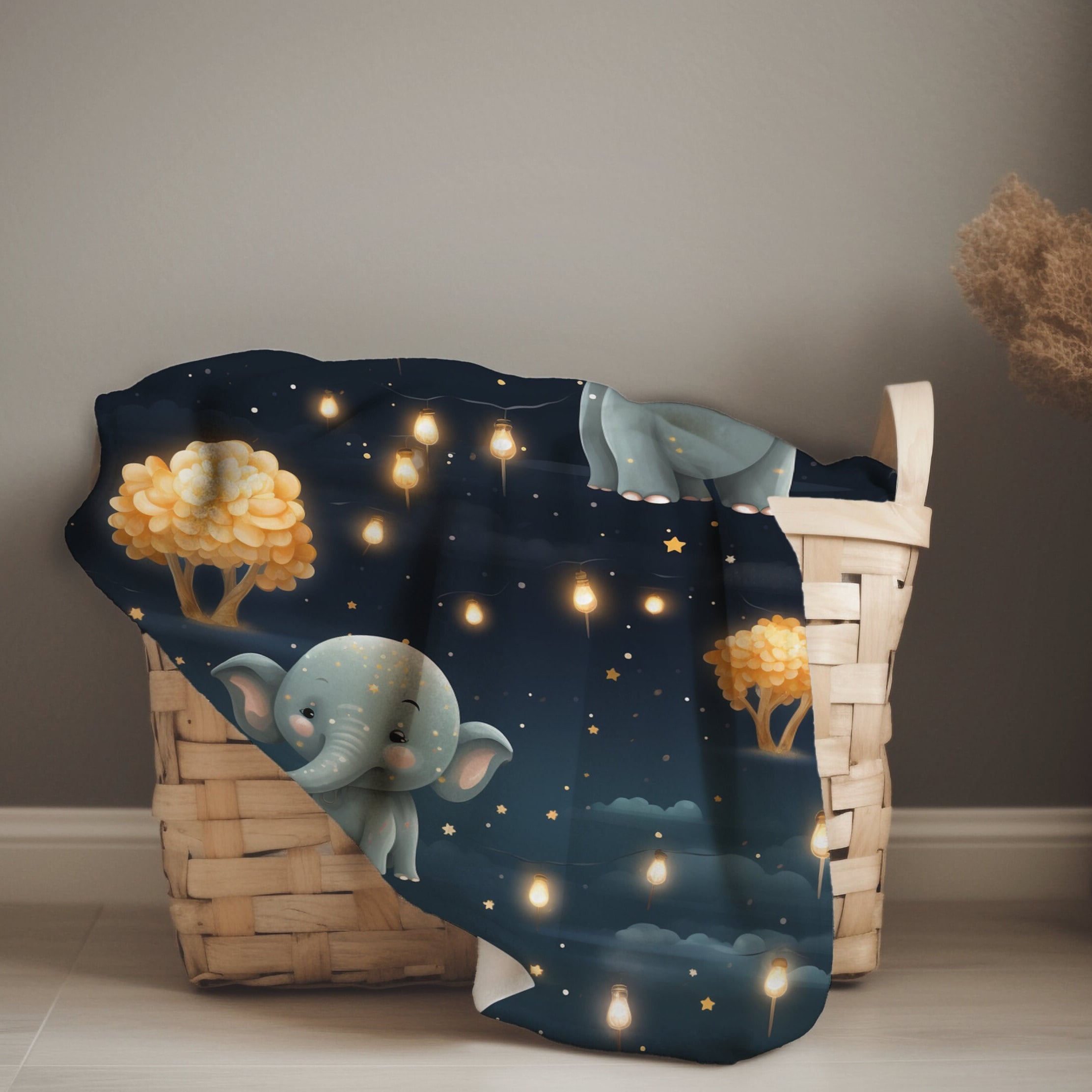 Baby Elephant Blanket, Baby Blanket, Elephant Inspired Design, Soft and ...