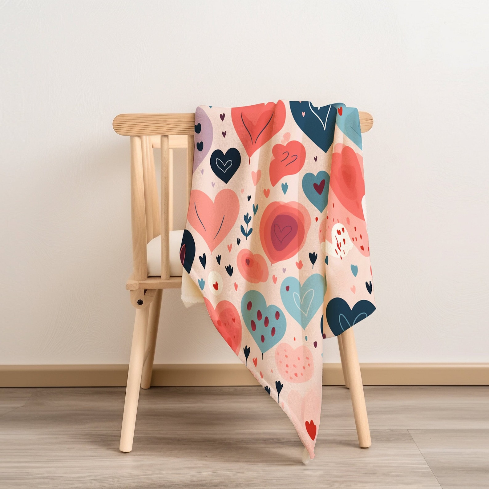 Heart Blanket, One of a Kind, Valentines Inspired Design, Soft and Cozy ...