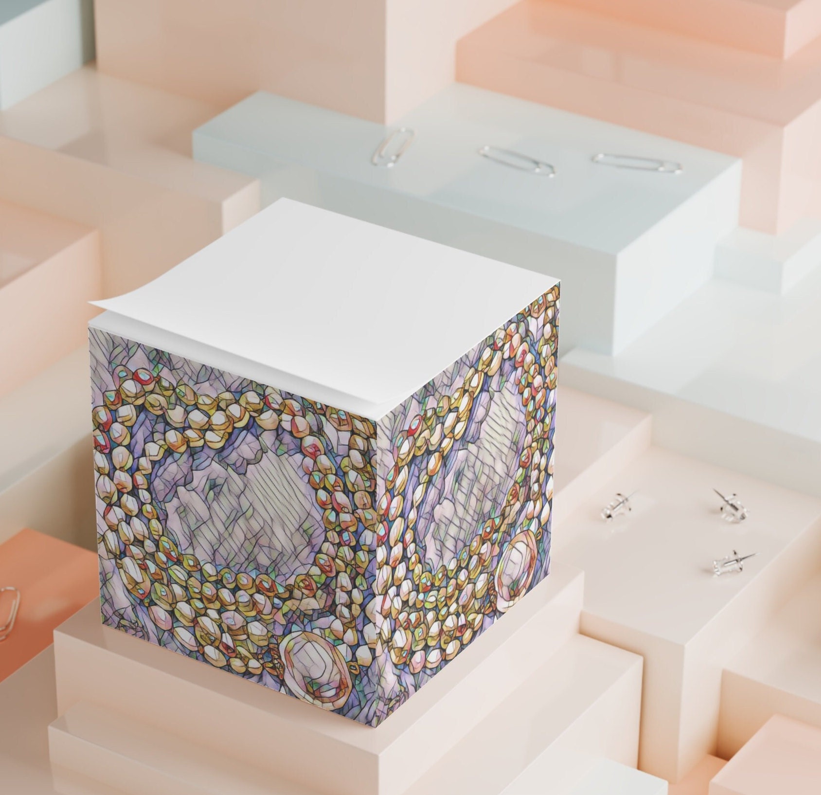 Vintage Pearls Note Cube Great Gift Idea 700 Sticky Sheets - Etsy