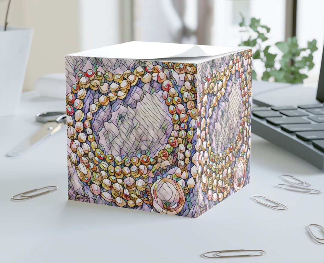 Vintage Pearls Note Cube Great Gift Idea 700 Sticky Sheets - Etsy