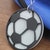 Reflective Soccer Ball Backpack Bag Tag, Sport Bag Safety Tag, Soccer ...