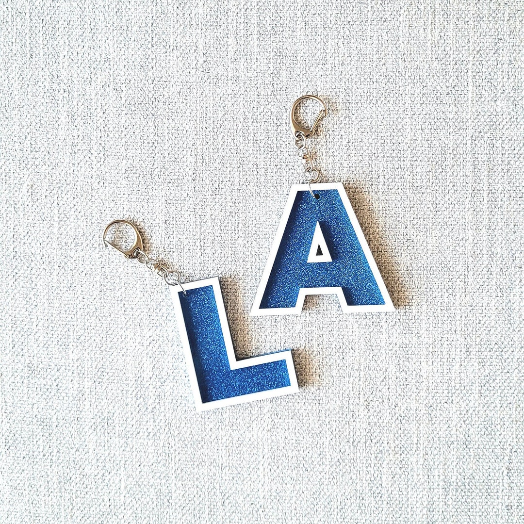 Reflective Glitter Letter Bag Tag, Initial Back to School Tag for Kids ...