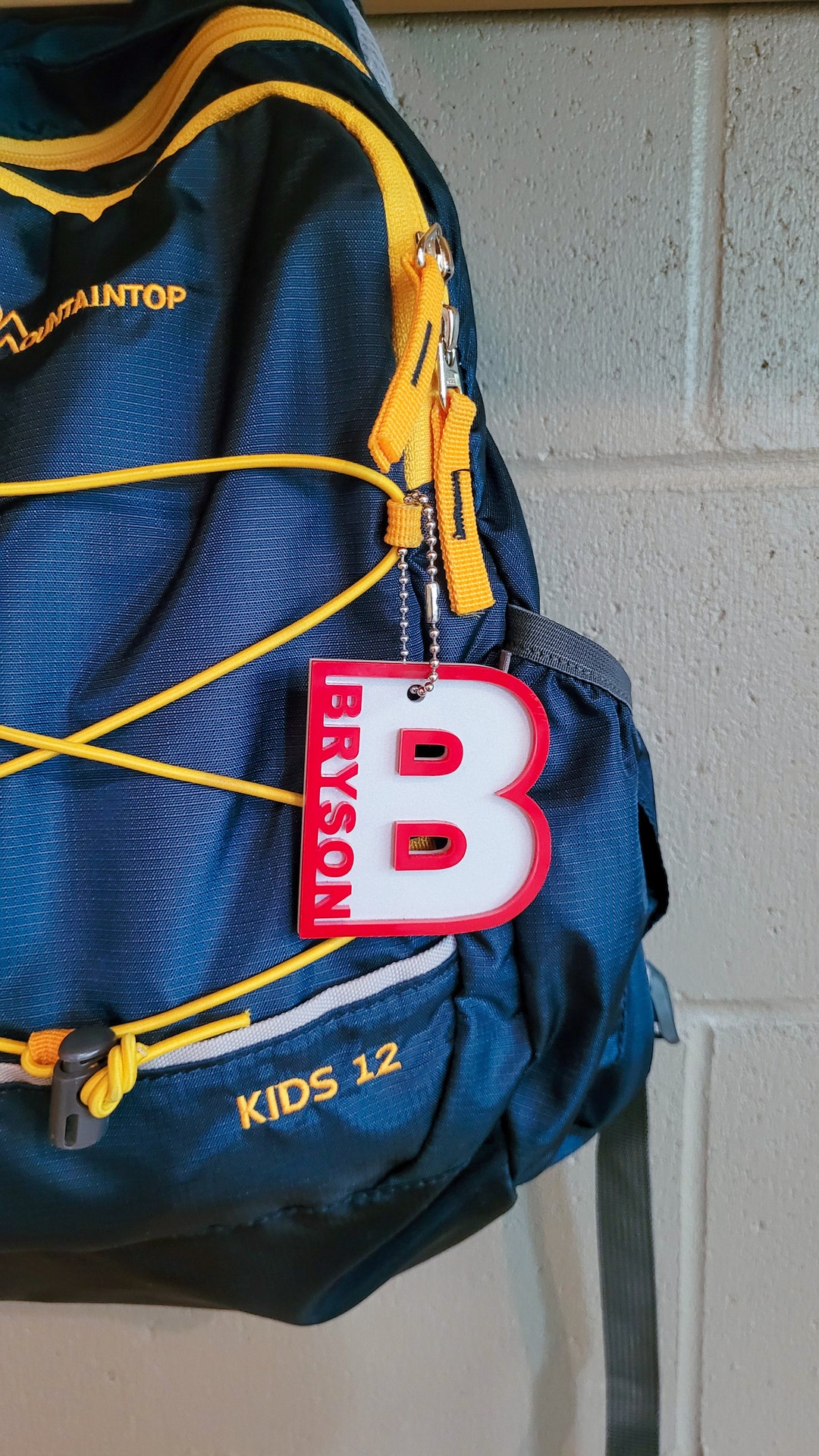 Reflective Personalized Bag Tag, Backpack Tag, Kids Bag Tag ...