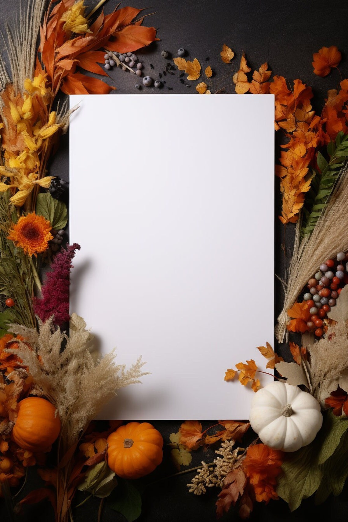 High Resolution Printable Greeting Card, Full Fall Foliage. DIY Blank ...