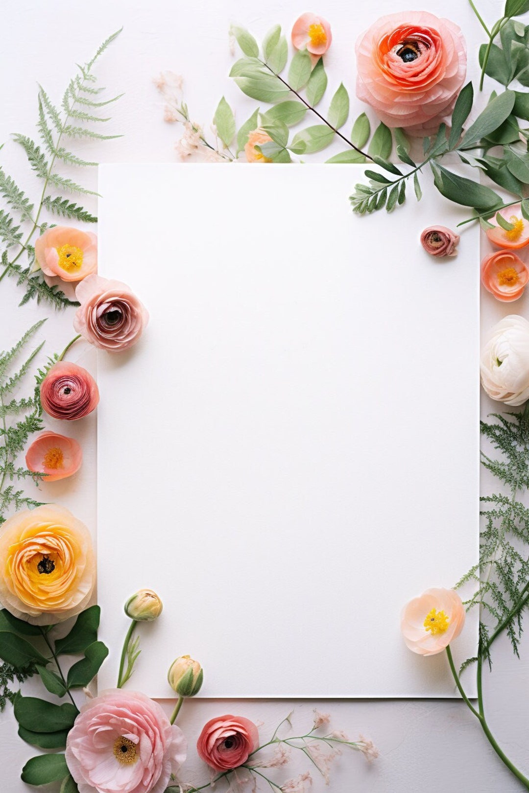 High Resolution Printable Greeting Card, Ranunculus 9. DIY Blank ...