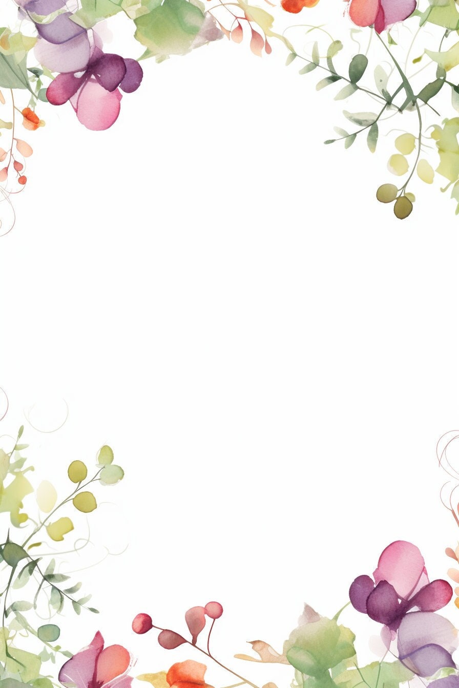 High Resolution Printable Greeting Card, Sweet Peas 4. DIY Blank ...