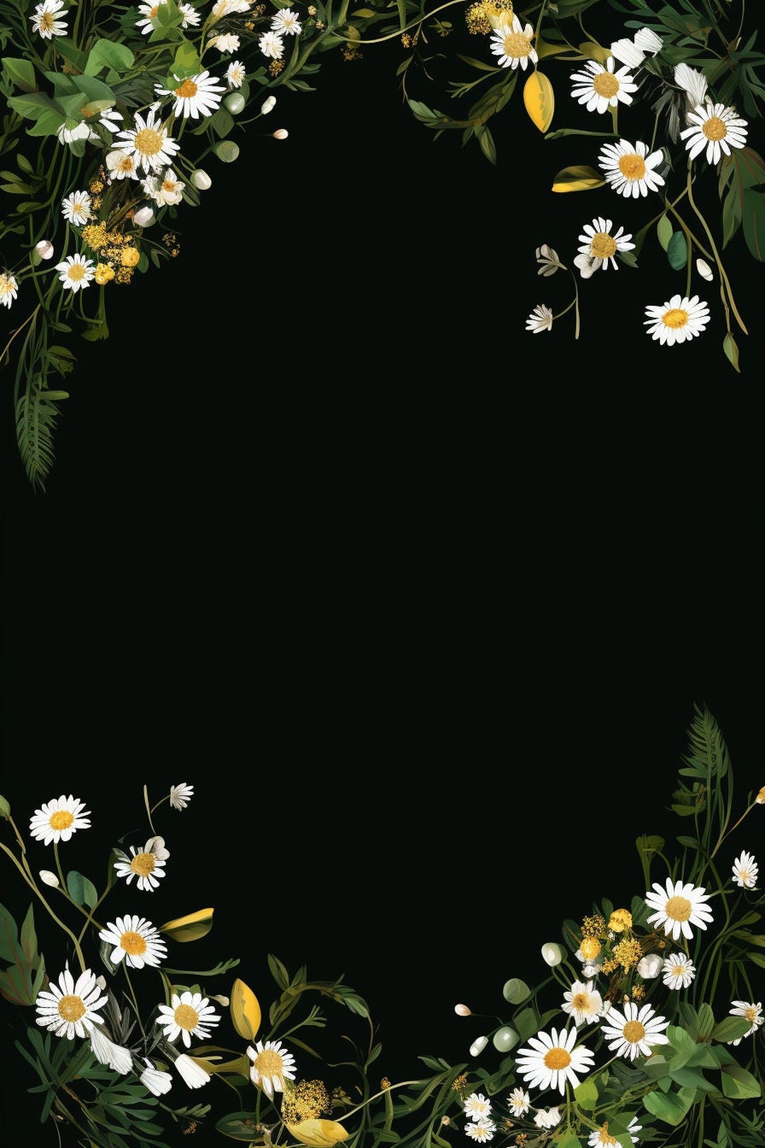 High Resolution Printable Greeting Card Daisies 9. DIY Blank - Etsy
