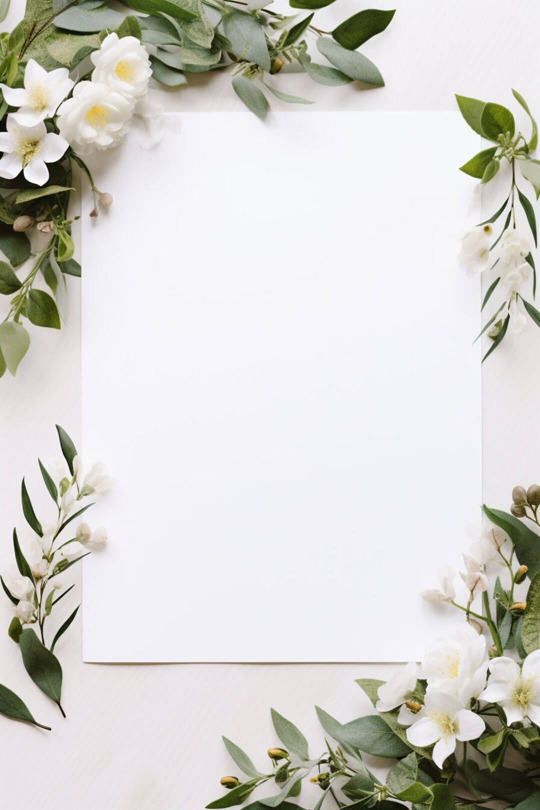 High Resolution Printable Greeting Card, Gardenias 5. DIY Blank ...