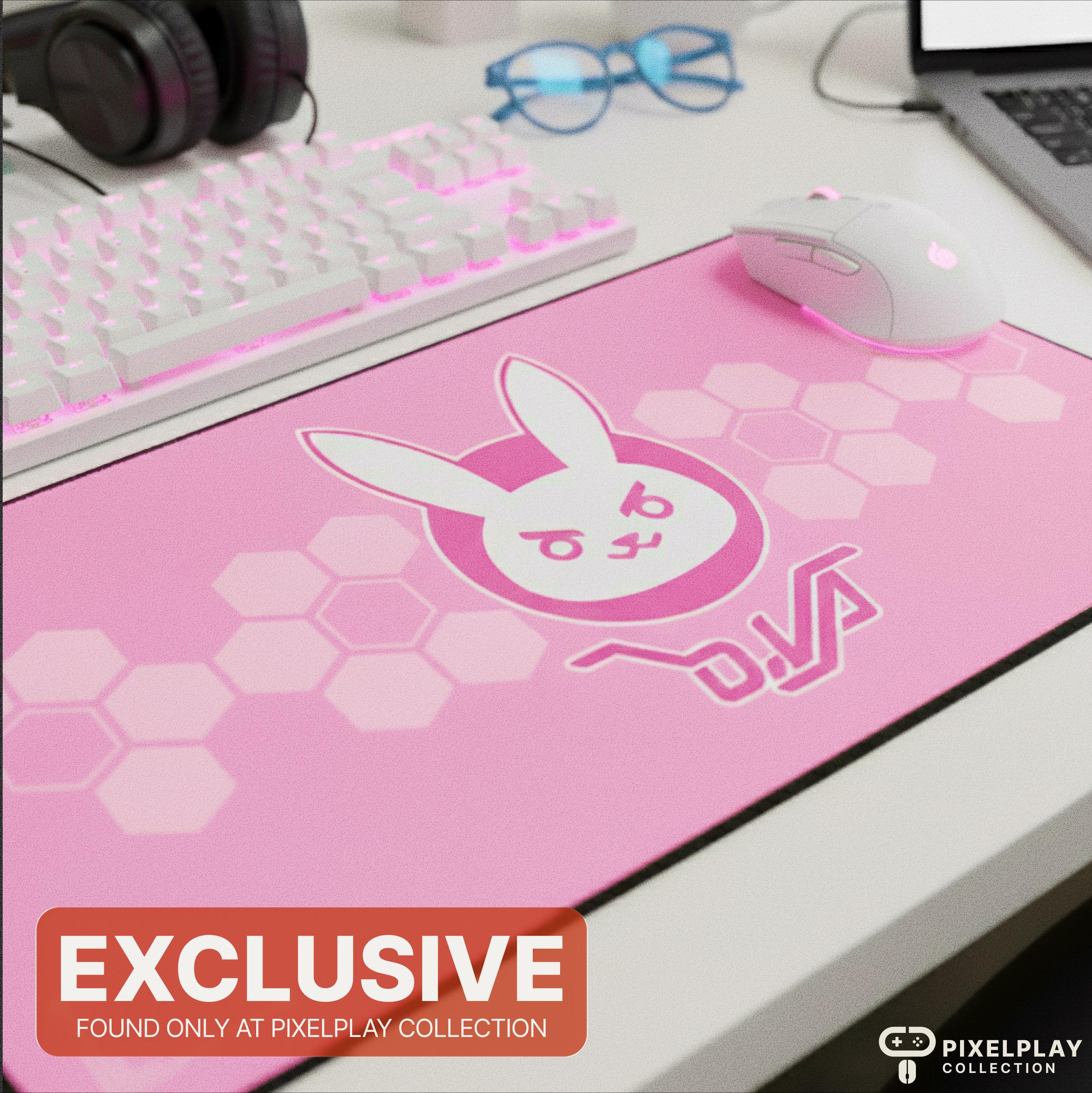 D.va Mouse Pad Overwatch 2 Gaming Desk Mat Pink Gamer Girl Mousepad XL ...