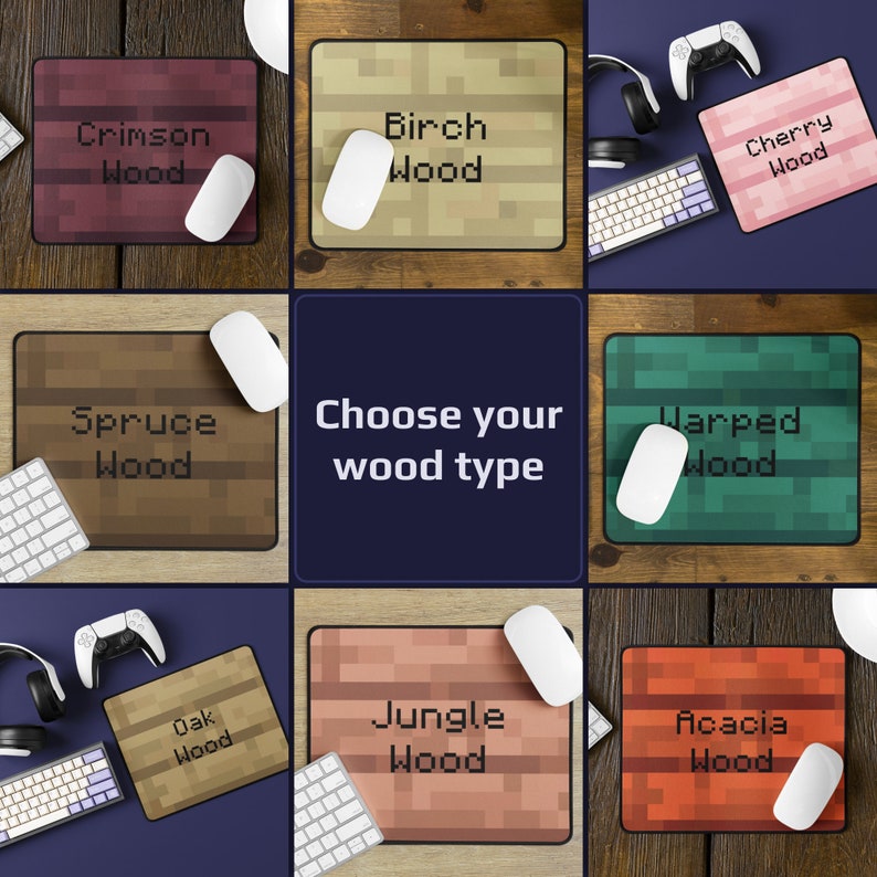 Minecraft Mousepad, Personalized Minecraft Gift, Custom Gaming Mousemat ...