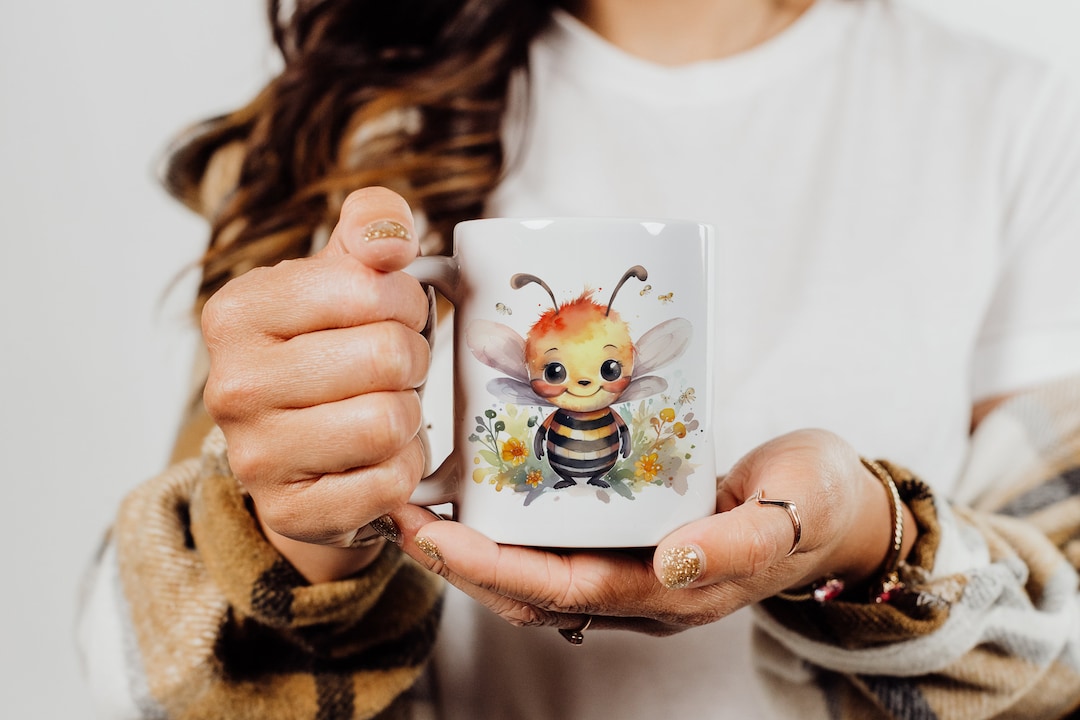 Cute Bee Coffee Mug, Gift for Beekeeper, Mug for Kids, Gift for Her ...