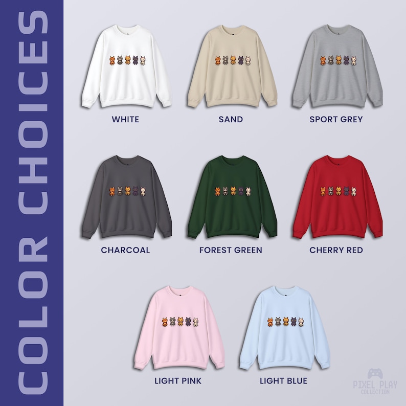 Stardew Valley Sweatshirt, Pixel Art Cute Cat Shirt, Stardew Valley ...