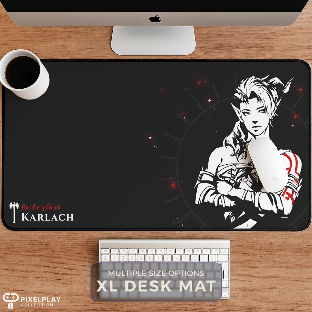 Karlach Baldurs Gate 3 Mouse Pad, BG3 Karlach Desk Mat, Large Gaming ...