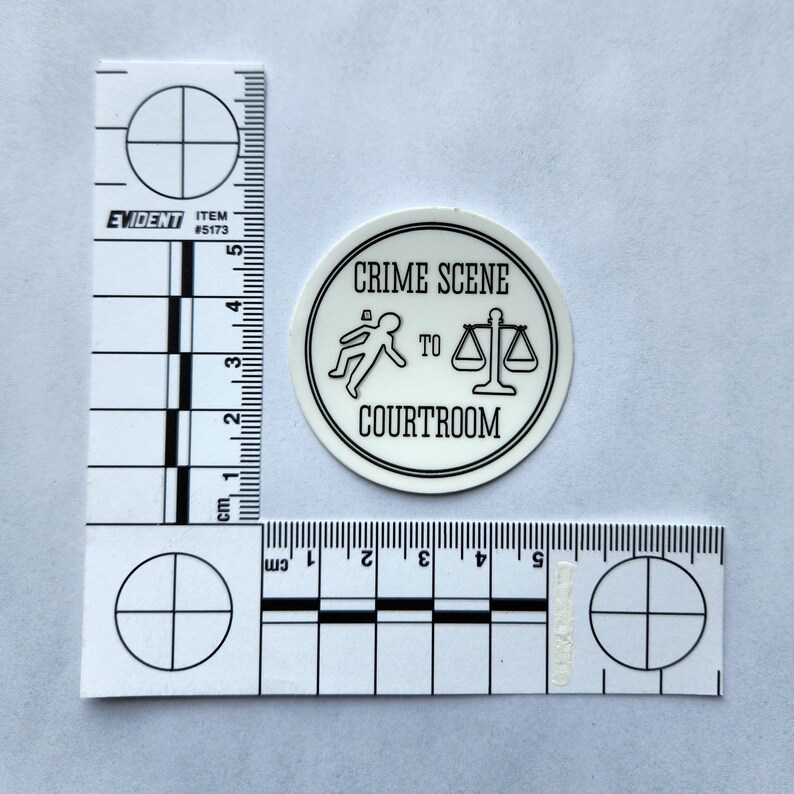 Crime Scene to Courtroom Logo Sticker - Etsy