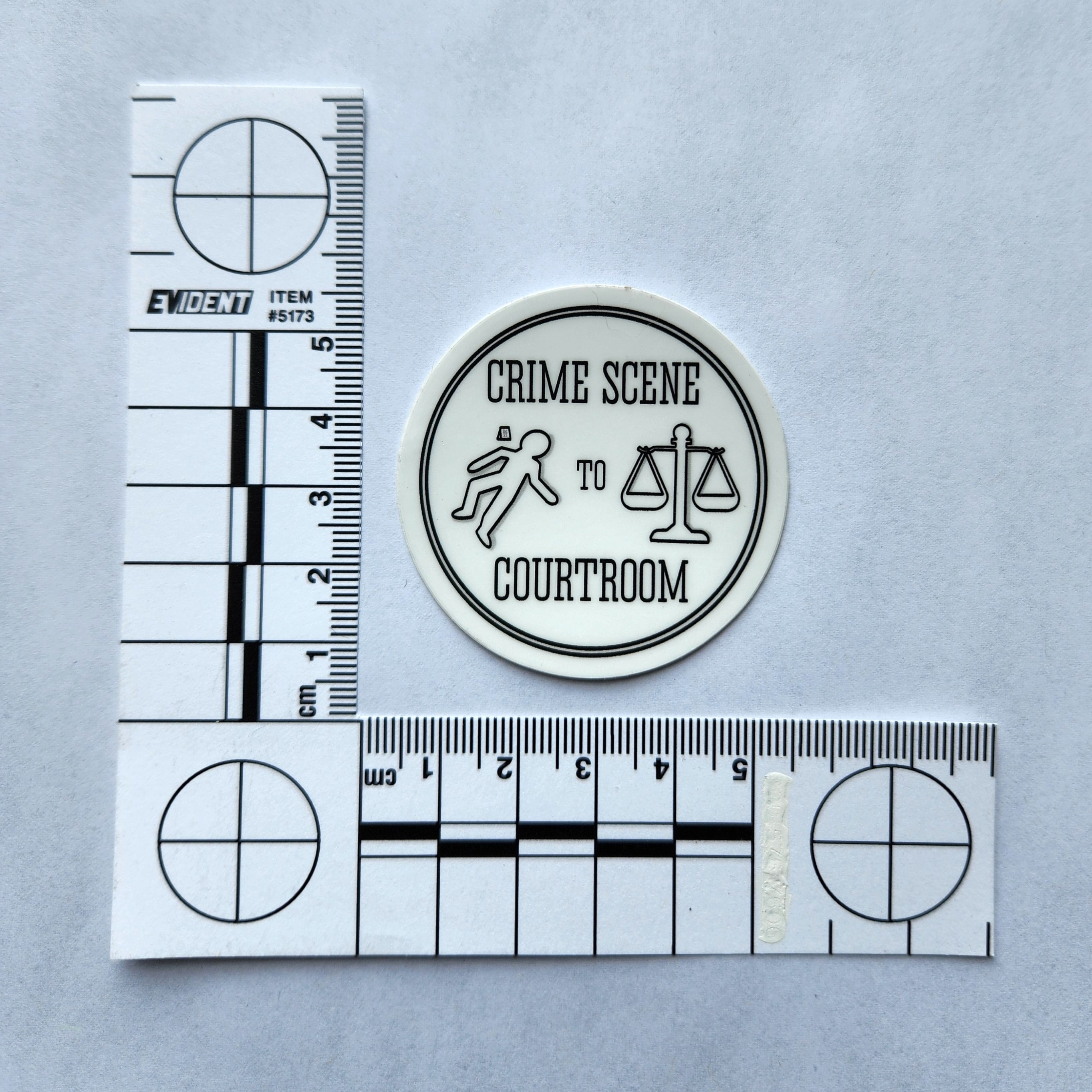 Crime Scene to Courtroom Logo Sticker - Etsy