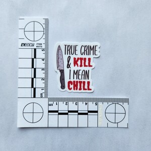 True Crime Sticker | True Crime Fan Sticker - Etsy