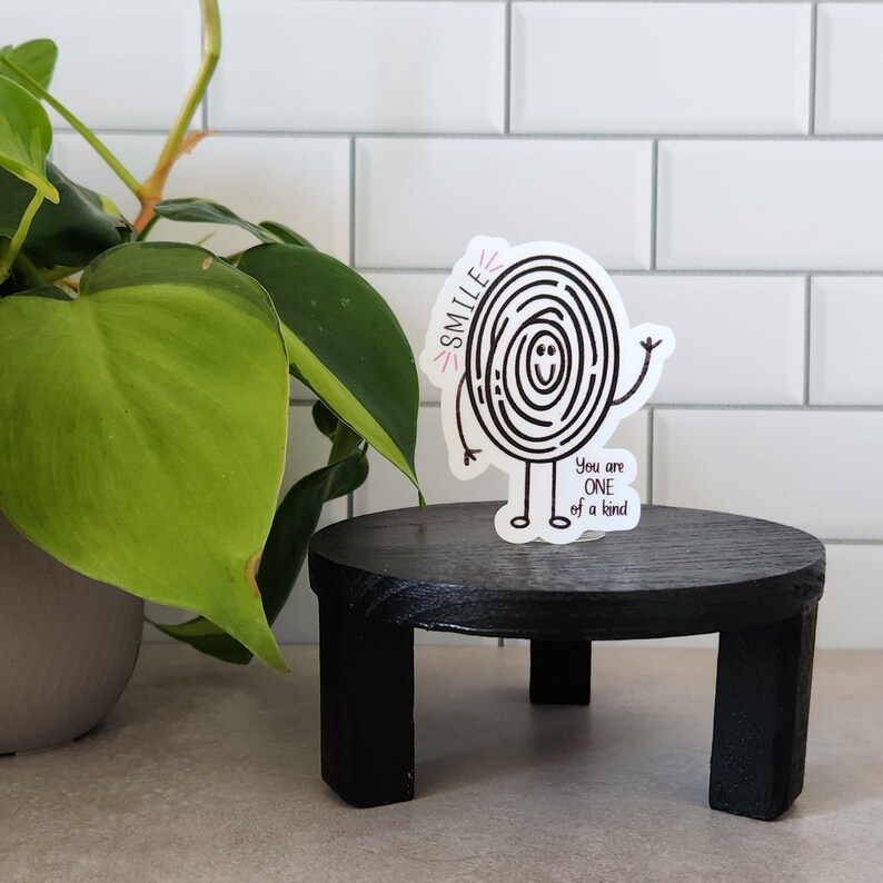 Waterproof Fingerprint Guy Sticker: Unique Laptop Decal - Etsy