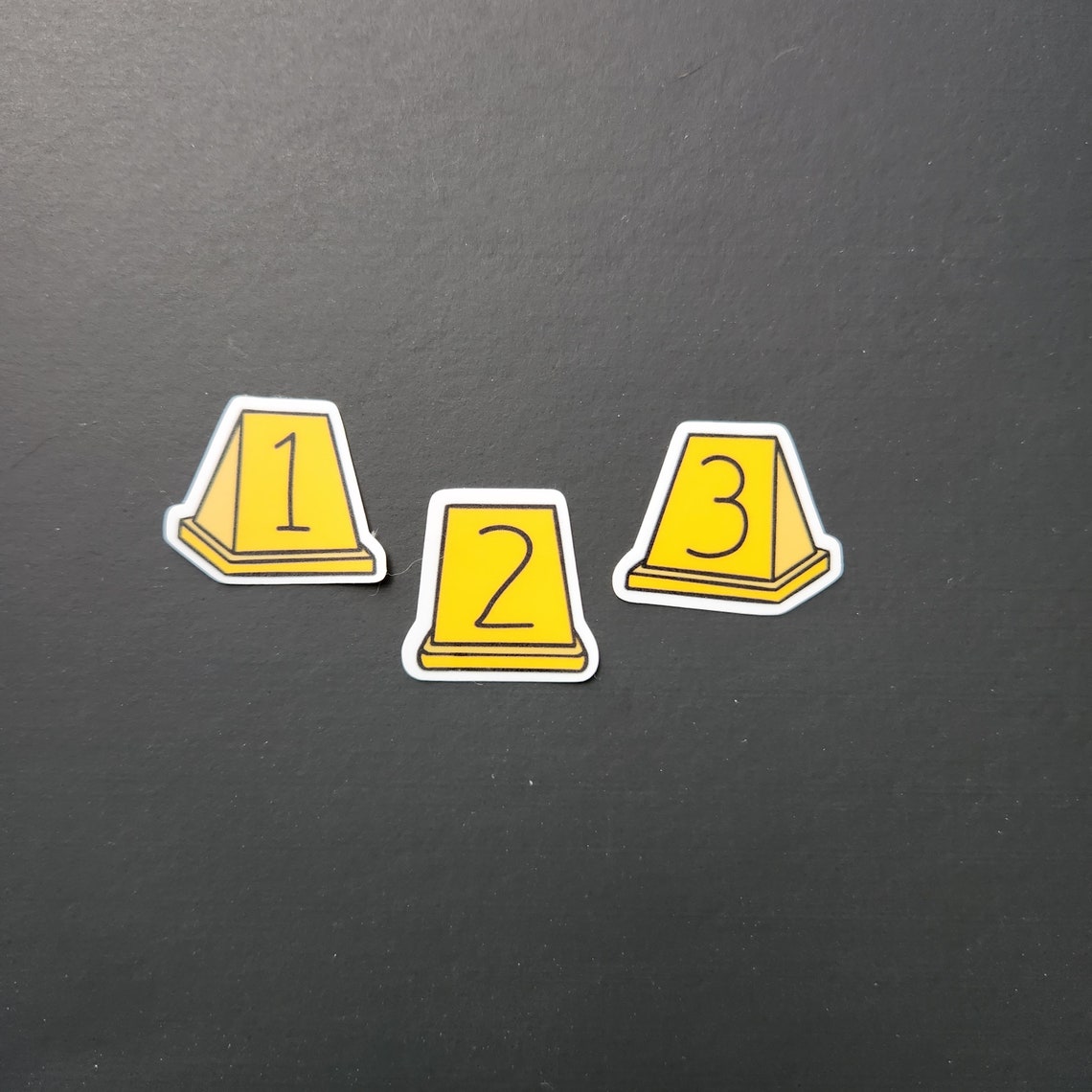 Evidence Placards | 1 2 3 Placards | Evidence Marker Sticker - Etsy