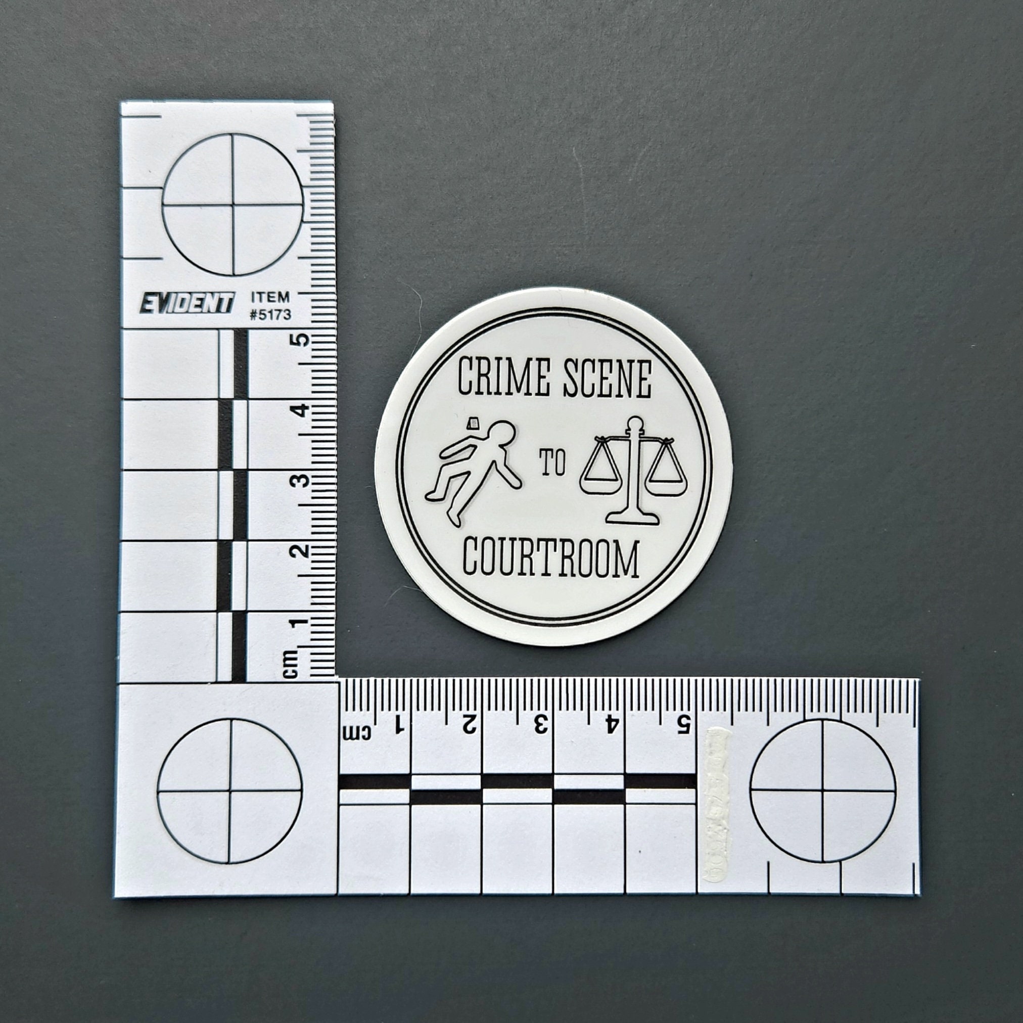 Crime Scene to Courtroom Logo Sticker - Etsy