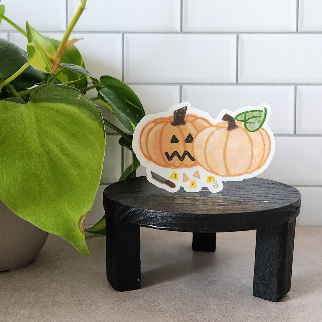 Pumpkin Murder L Funny Crime Scene Sticker L Halloween Themed - Etsy