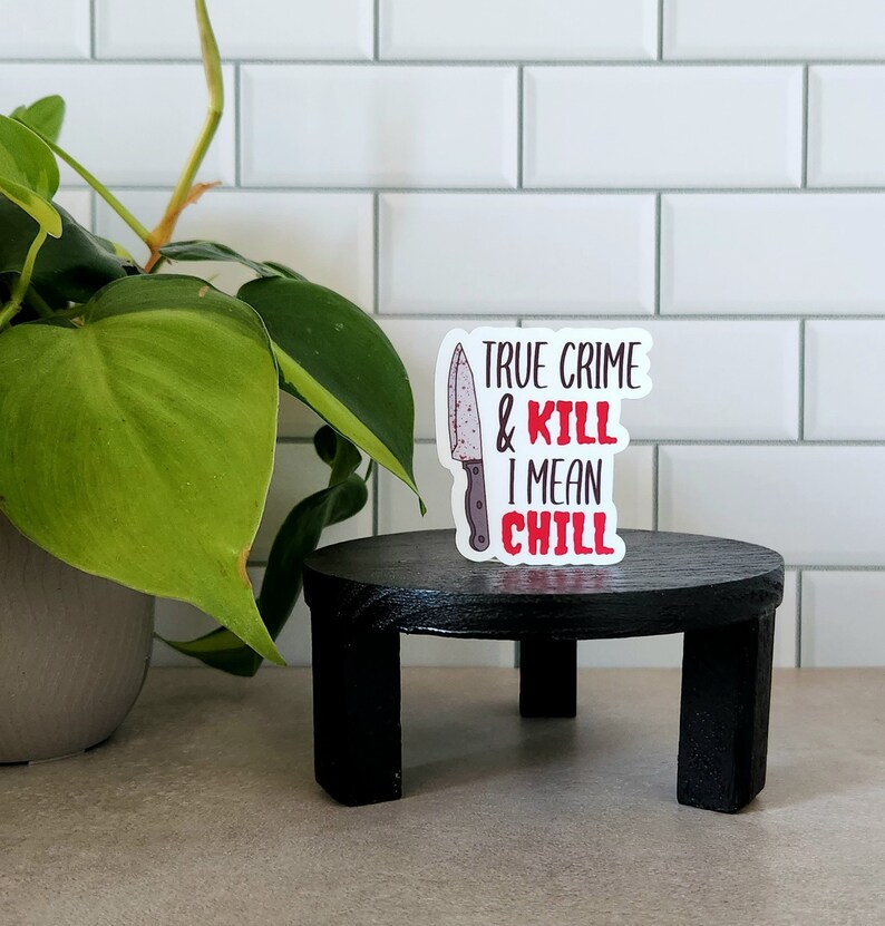 True Crime Sticker | True Crime Fan Sticker - Etsy